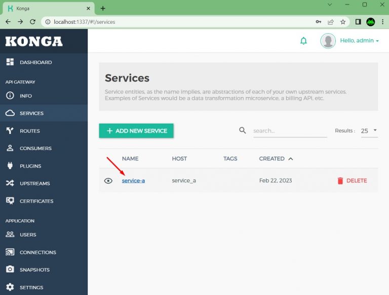 Introducción a Kong Gateway y Konga Dashboard