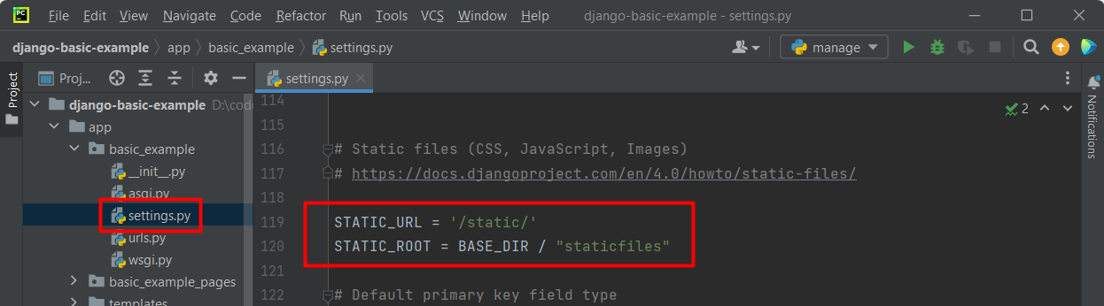 Ejemplo de un proyecto básico con Python, Django y PyCharm