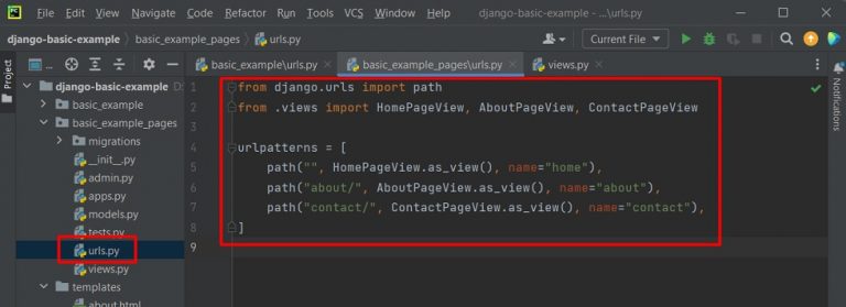 Ejemplo de un proyecto básico con Python, Django y PyCharm