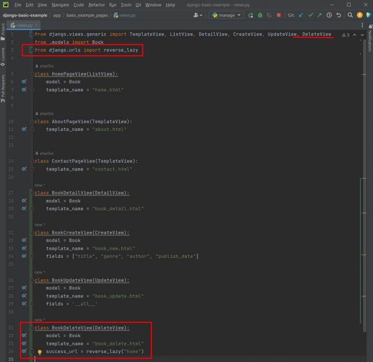 Ejemplo de un proyecto básico con Python, Django y PyCharm - II