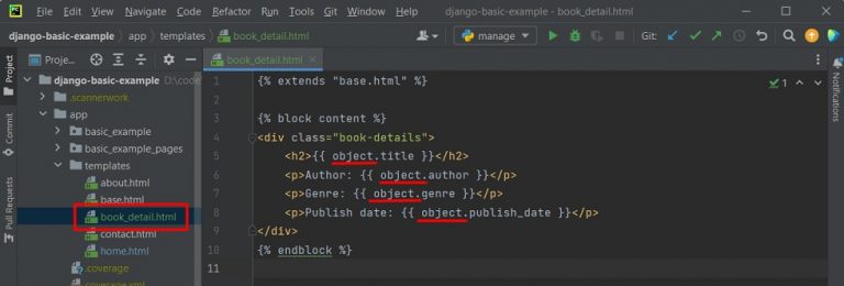 Ejemplo de un proyecto básico con Python, Django y PyCharm - II