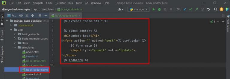 Ejemplo de un proyecto básico con Python, Django y PyCharm - II