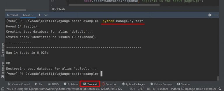 Ejemplo de un proyecto básico con Python, Django y PyCharm