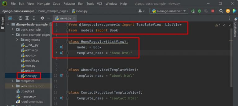 Ejemplo de un proyecto básico con Python, Django y PyCharm