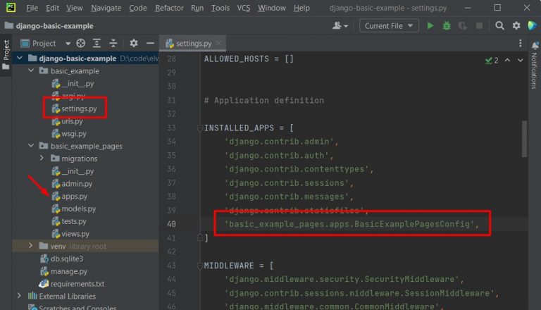 Ejemplo de un proyecto básico con Python, Django y PyCharm