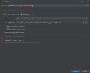 Ejemplo de un proyecto básico con Python, Django y PyCharm