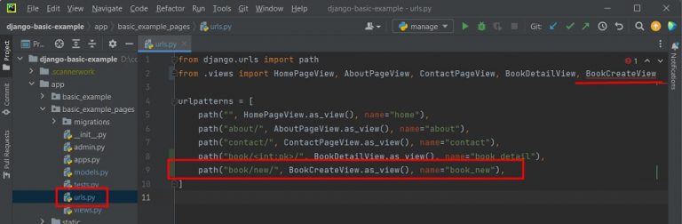 Ejemplo de un proyecto básico con Python, Django y PyCharm - II