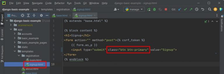 Ejemplo de un proyecto básico con Python, Django y PyCharm - II